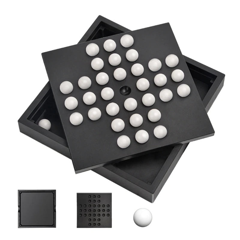 Portable-Checkers-Set-Strategic-Checkers-Board-Game-Puzzle-Board-Game ...