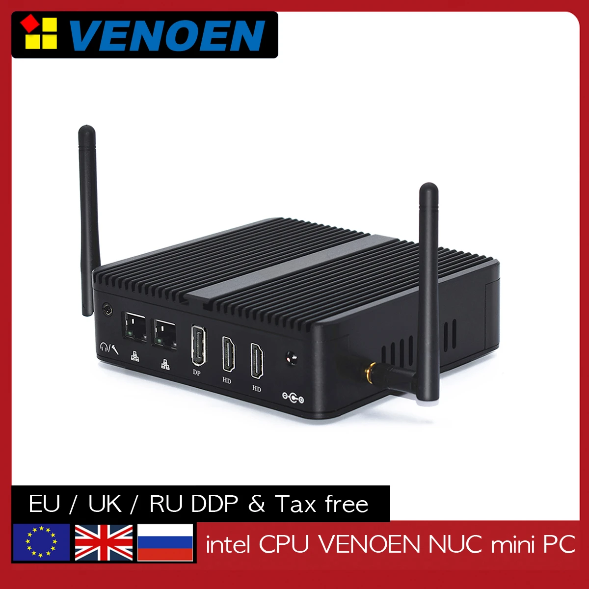 Intel 12th Gen Celeron J6412 Dual Lan 2xHDMI DP 4xUSB RS232 Fanless ...