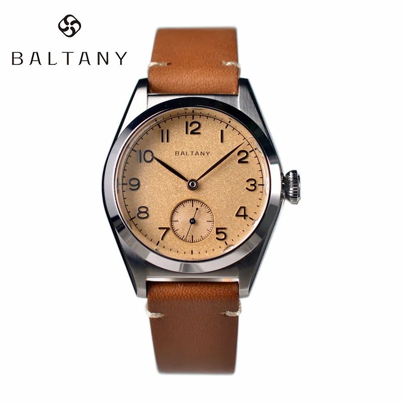 Baltany Men Watch Retro Dress Small Second Hand Sapphire Glass 200M ...