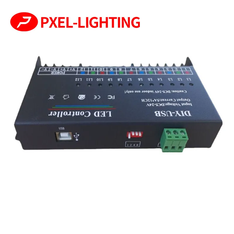 LED-Light-Programmable-Controller-USB-DIY-Dimmer-60A-DC-5V-12V-24V ...