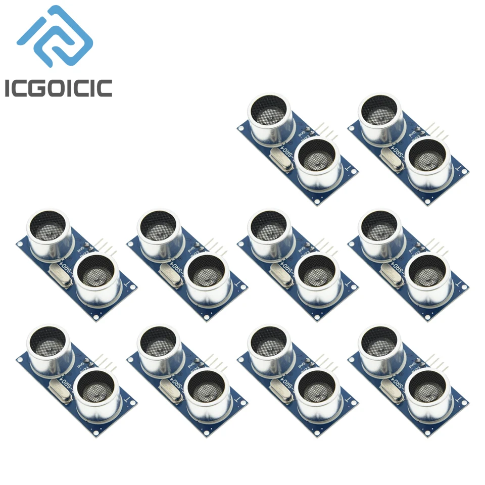 10pcs Ultrasonic Module HC-SR04 Distance Measuring Transducer Sensor HC ...