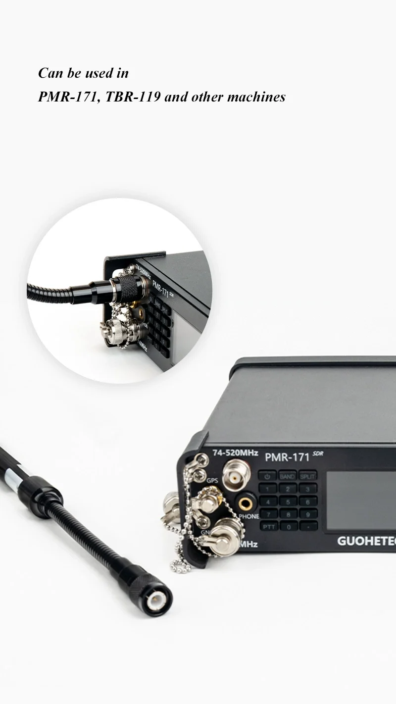 GUOHETEC PMR-171 Piggyback Bendable Antenna (U Segment) And TBR-119(U/V ...