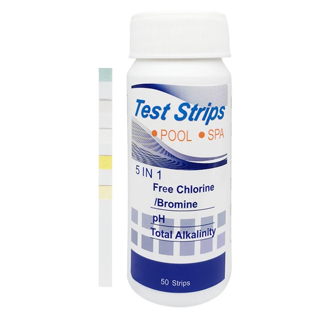 50/100Db 3/5/6/7 1 Többcélú Klór Ph -Tesztcsíkban Gyógyfürdő -Medence ...