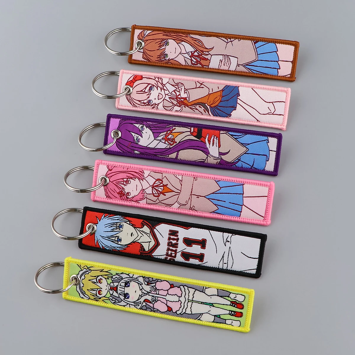 Anime-Girl-Cute-Key-Tag-Keychains-for-Car-Motorcycles-Keys-Holder ...