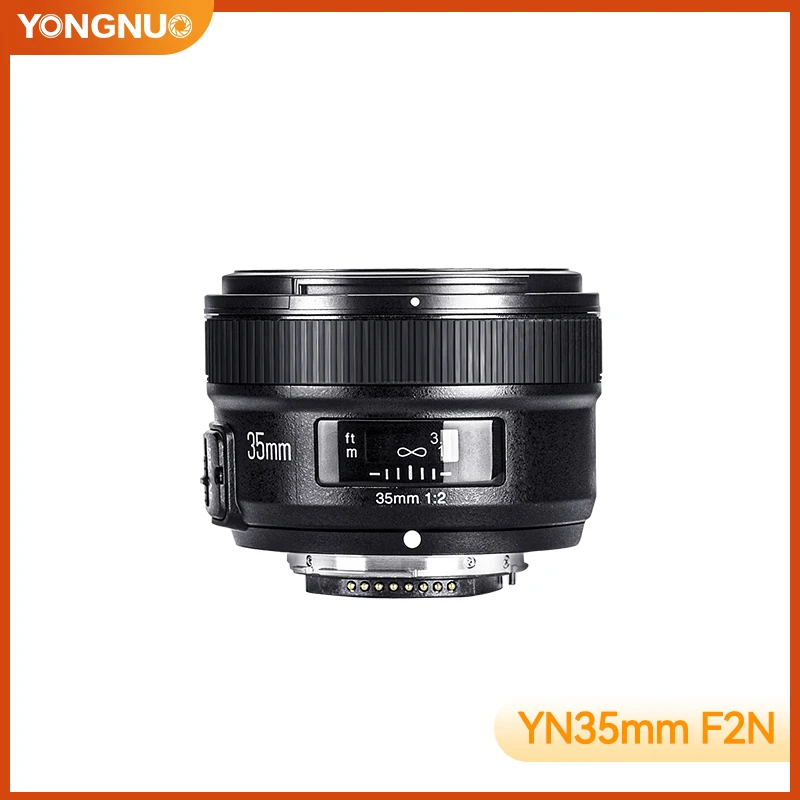 YONGNUO-lente-yn35-mm-F2-35mm-lente-1-2-AF-MF-enfoque-fijo-Gran-Angular ...