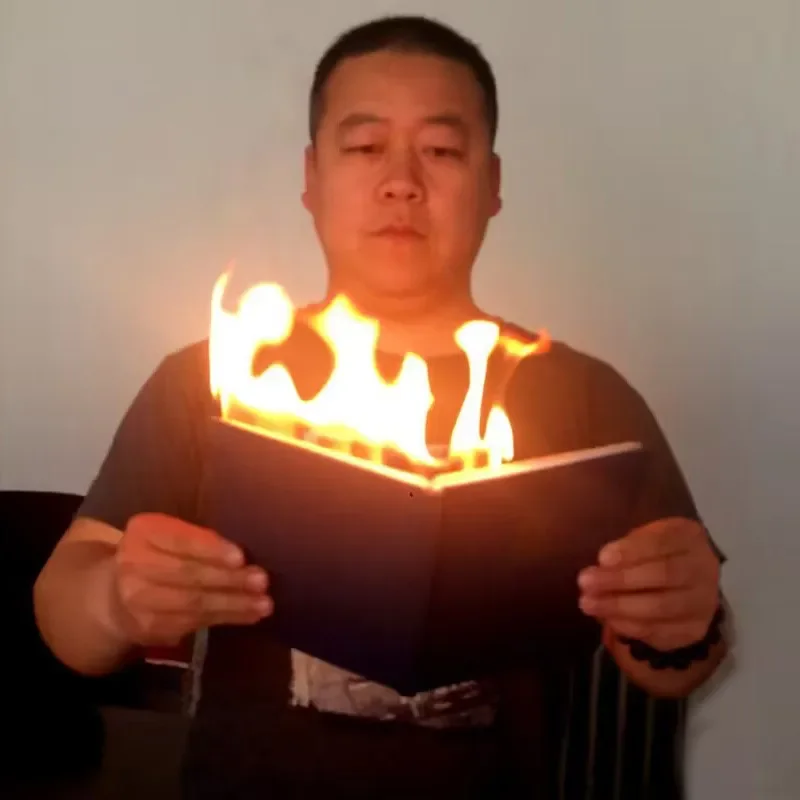 Fire Notebook Stage Magic Tricks Flames Burst Out From Book Fire ...