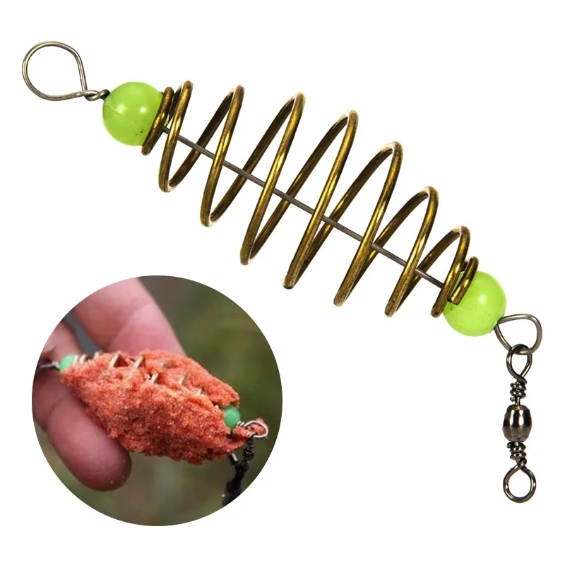 5pcs-Carp-Fishing-Spring-Feeder-Stainless-Steel-Fishing-Bait-Cage-for ...