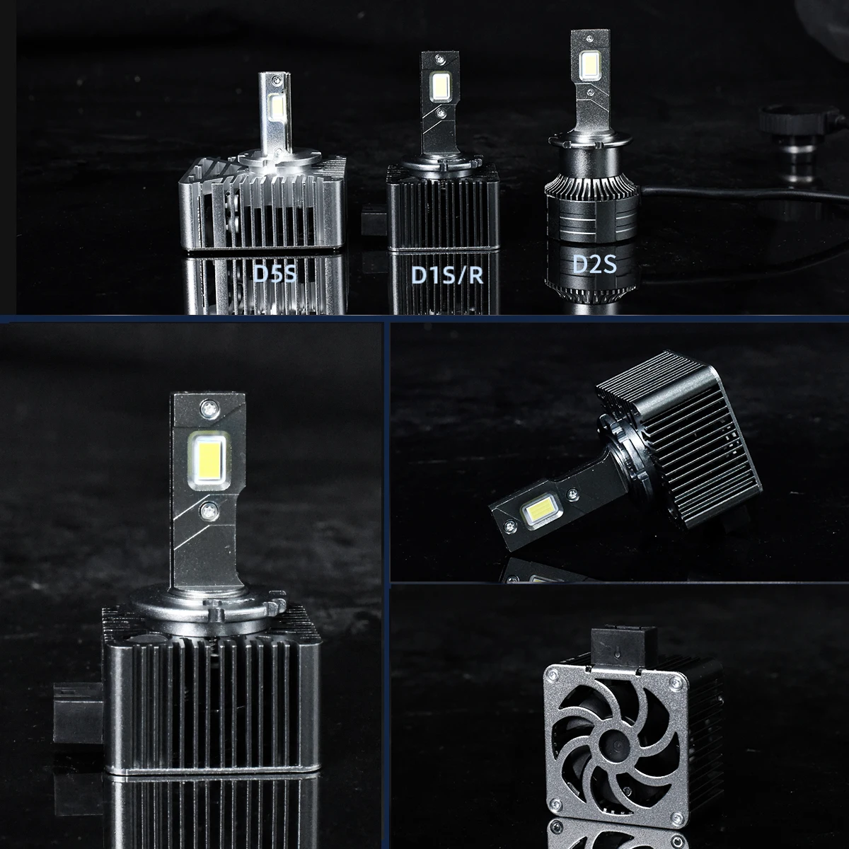2 Pieces of D1S Super Powerful Led Headlight Bulbs12V 24V Canbus No ...
