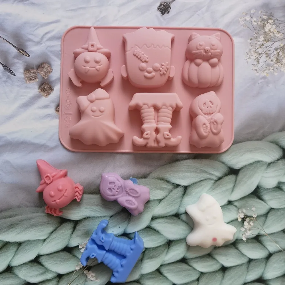 Halloween-Pumpkin-Silicone-Mold-Cartoon-Ghost-Ghost-Festival-Bat-DIY ...