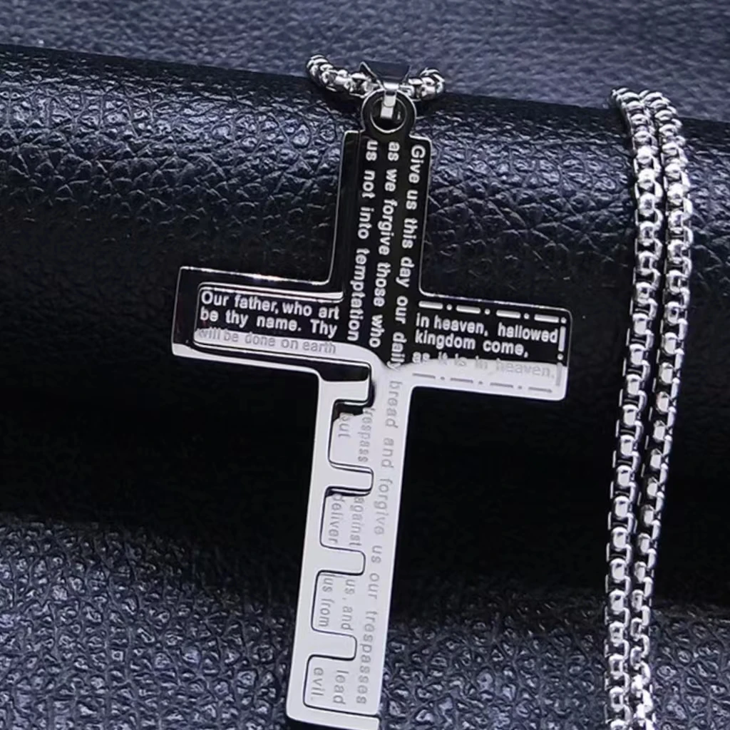 Snake-Bone-Chain-Couple-Pendants-High-end-Stainless-Steel-Jewelry-Jesus ...