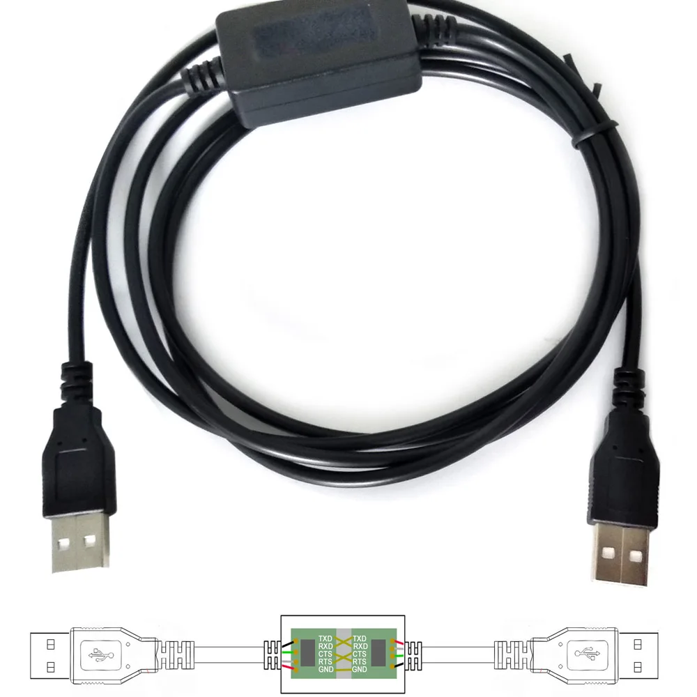 USB-to-USB-PC-PC-Communicate-Link-Null-Modem-Cable-Compatible-FTDI-USB ...
