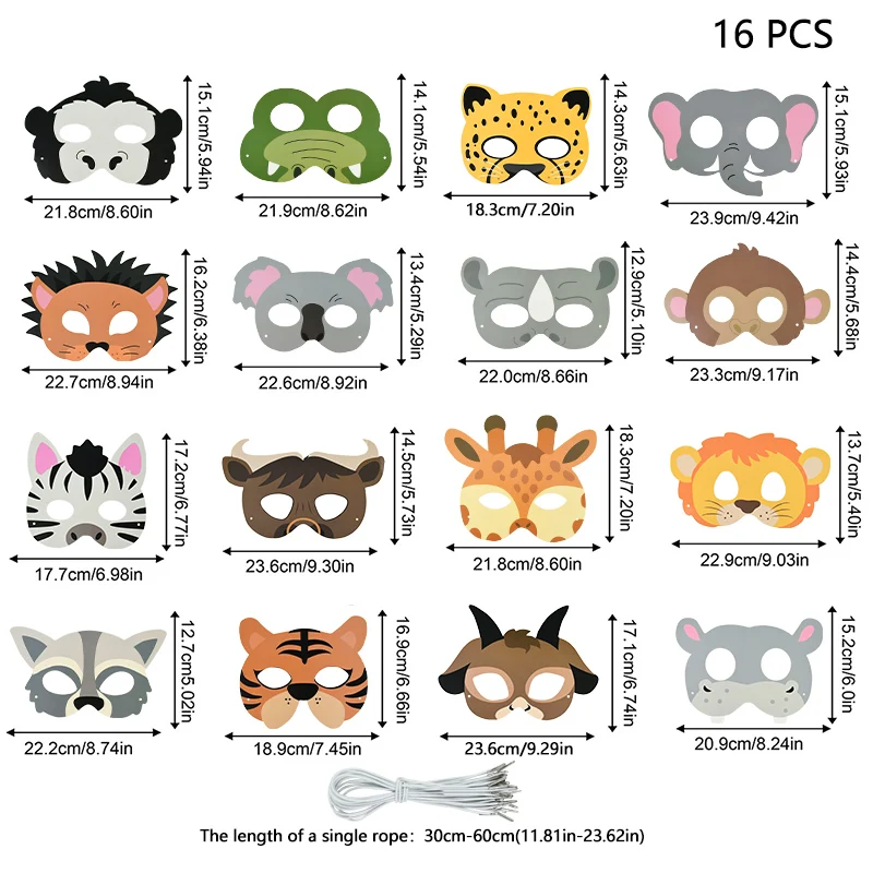 Máscaras De Animales De Safari Para Imprimir