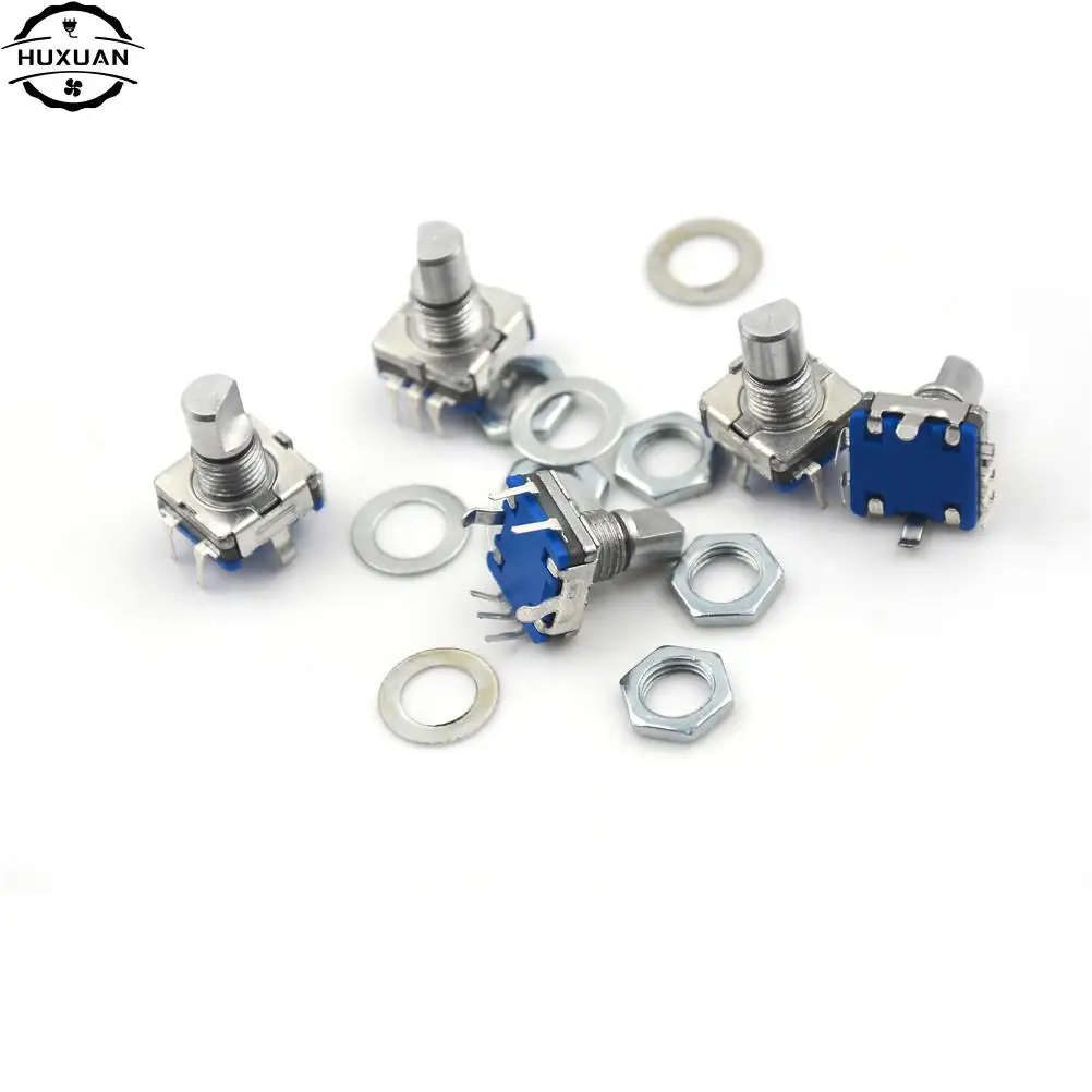 5Pcs-EC11-Encoder-Switch-With-Push-Button-Switch-30-Position-Rotary-Encoder-Code-Switch-5pin ...