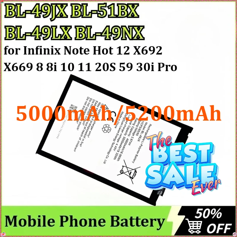 For Infinix Note Hot 12 X692 X669 8 8i 10 11 20S 59 30i Pro Smart 7 8 ...