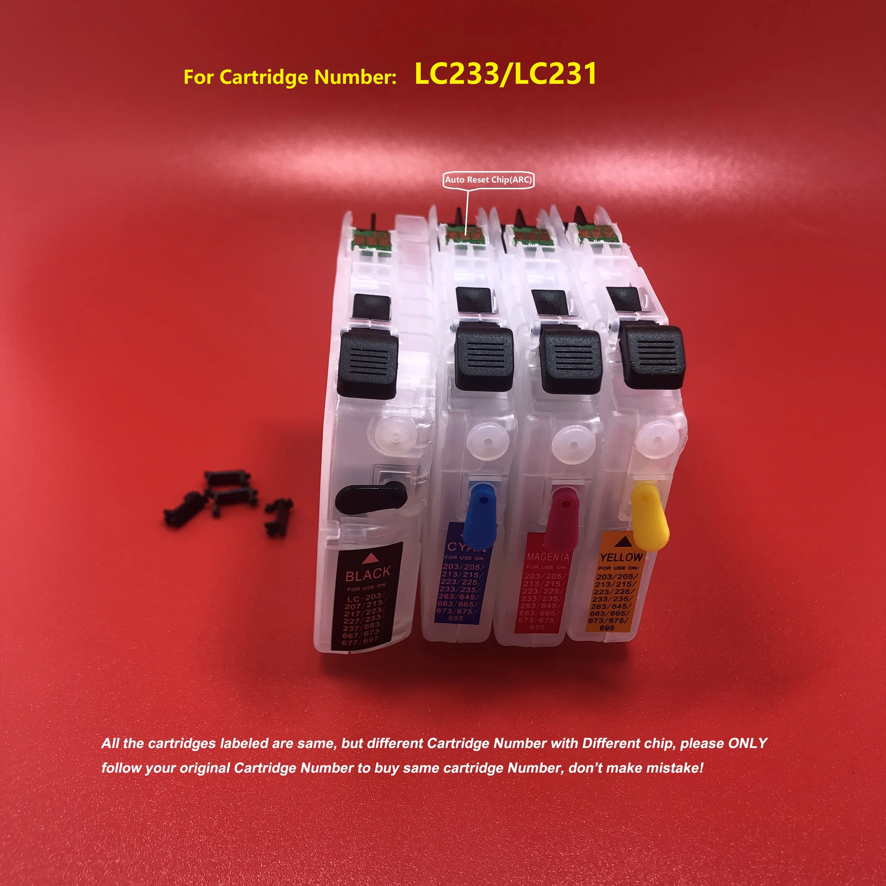 LC233-LC231-Empty-Refillable-Ink-Cartridge-for-Brother-DCP-J562DW-MFC ...