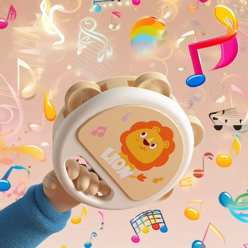 1pc-11-5x13-5cm-Lion-Handheld-Drum-Hand-Clap-Drum-Bell-Sound-Music ...