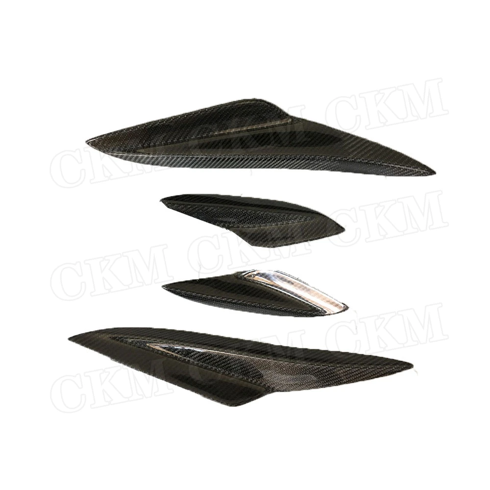 Carbon Fiber Front Bumper Side Canards Splitters Spoiler Għal BMW 3 ...