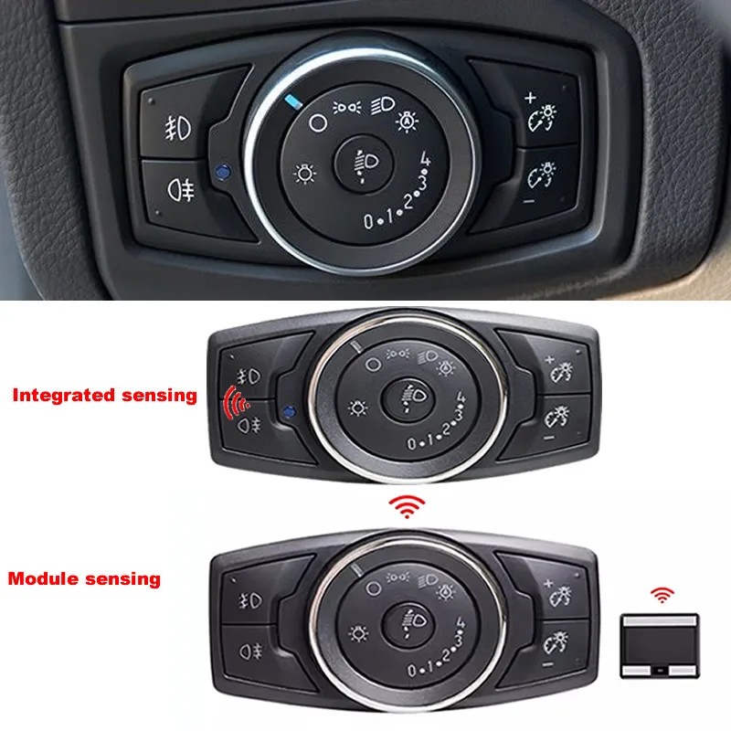 Auto-Headlight-Switch-Control-Sensor-Module-Fog-Light-Adjuster-Button-accessories-for-ford-focus ...