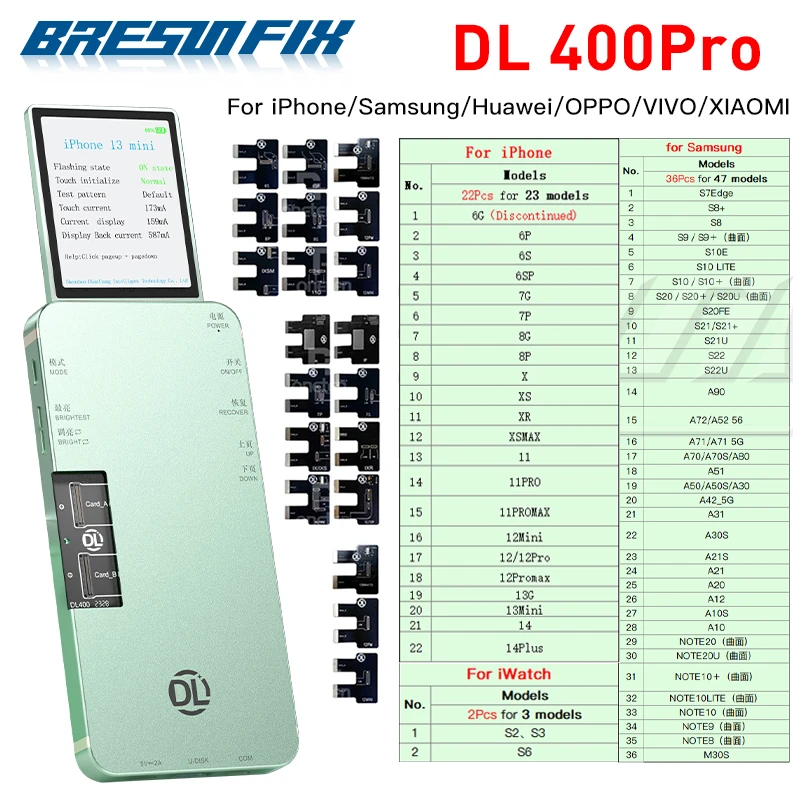 Testador de Tela LCD DL400 Pro Para iPhone 6 7 8X11 12 13 14 Pro Max ...