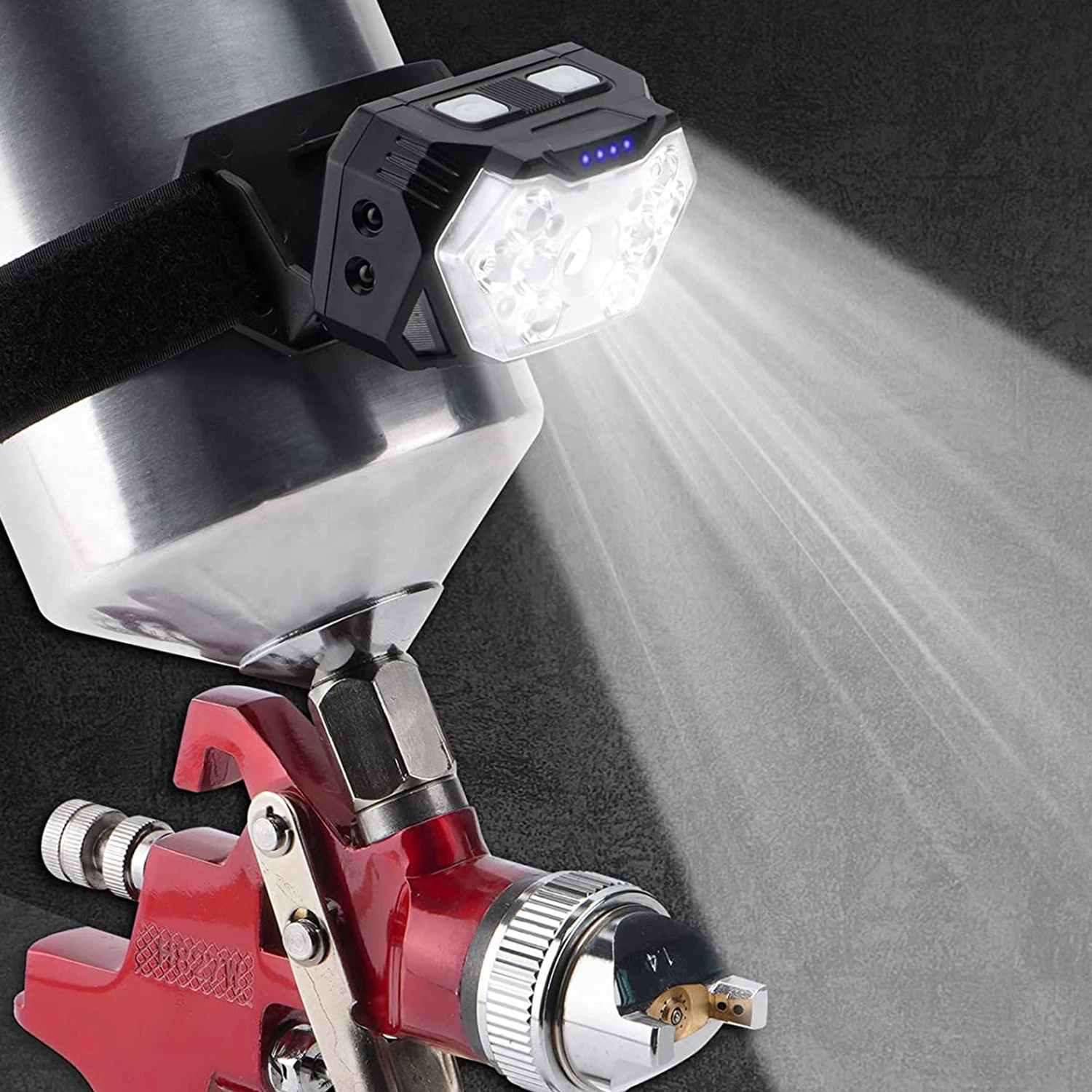 Paint-Spary-Gun-Light-USB-Rechargerable-Automotive-Paint-Gun-LED-Light ...