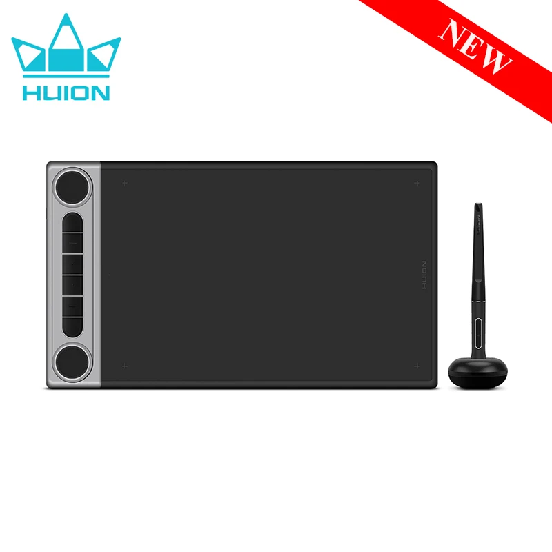 Huion Q630m Graphics Tablet Inspiroy Dial 2 Bluetooth 5.0 Wireless Pen ...