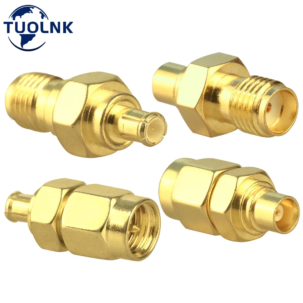 SMA-to-MCX-Connectors-Kit-RF-Coaxial-Adapter-Male-to-Female-Antenna ...