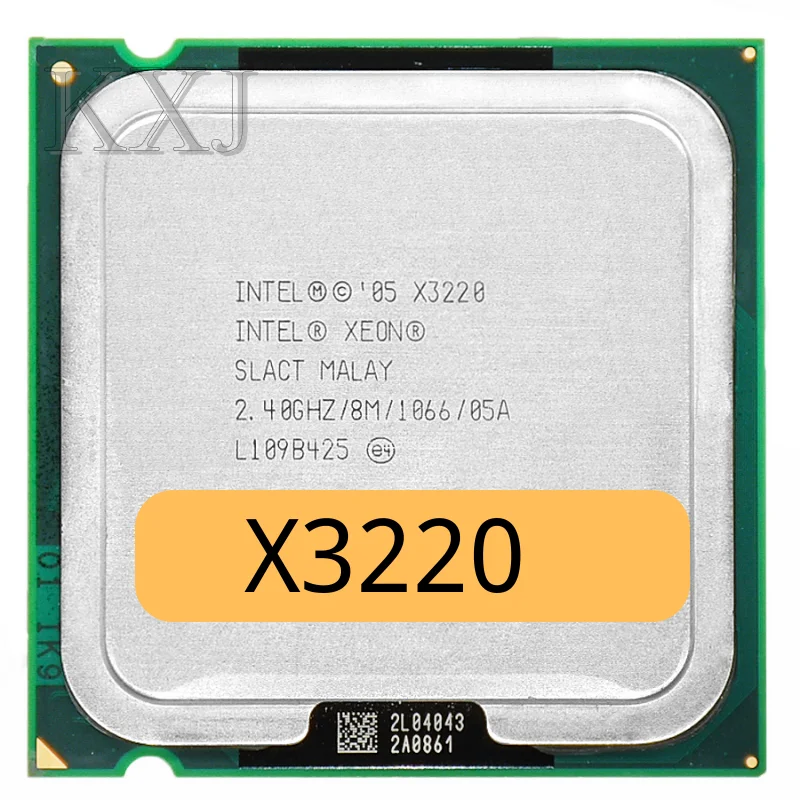Frete grátis intel xeon cpu x3220 cpu 2.4ghz/lga 775 /8mb l2 cache/quad ...