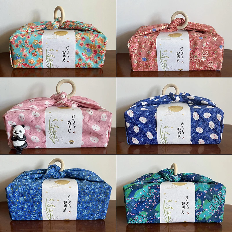Japanese-Handkerchief-Furoshiki-Pastoral-Floral-Print-Picnic-Bento ...
