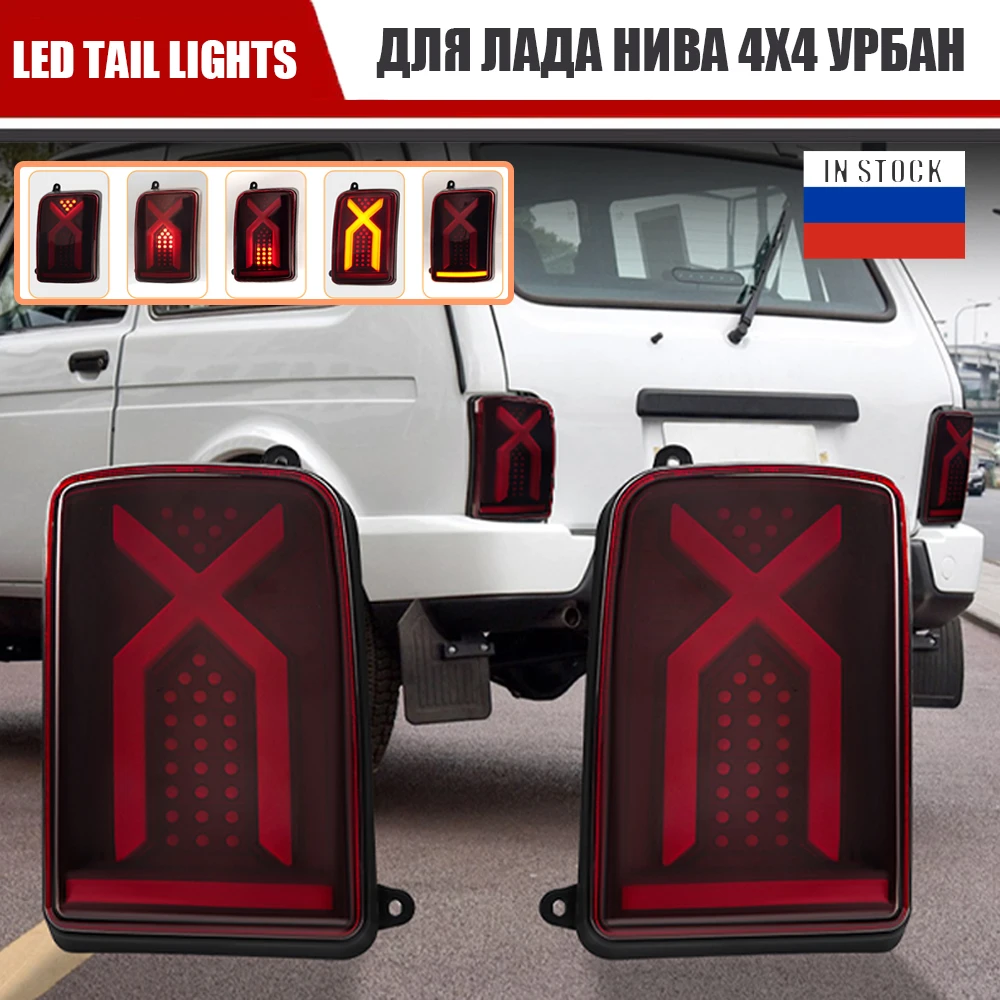 1pair LED Tail Lights Reverse light, Turn signal, Brake light, Driving ...