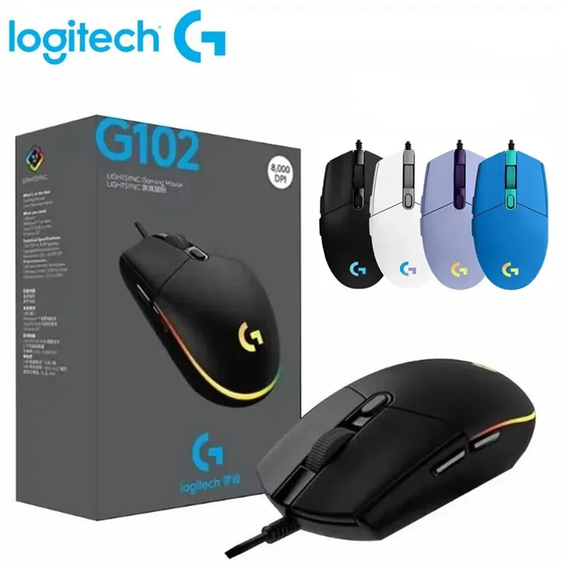 Logitech-g102-mouse-com-fio-usb-gaming-8000-dpi-tela-de-efeito-ptico ...