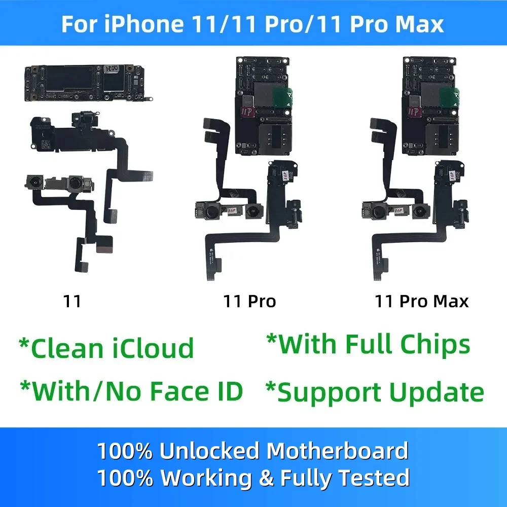 Fully-Tested-Unlocked-For-iphone-11-Pro-Max-Logic-Board-Clean-iCloud ...