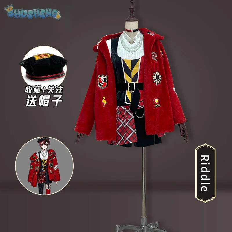 Anime Riddle Cosplay Twisted-Wonderland Costume Halloween Carnival ...