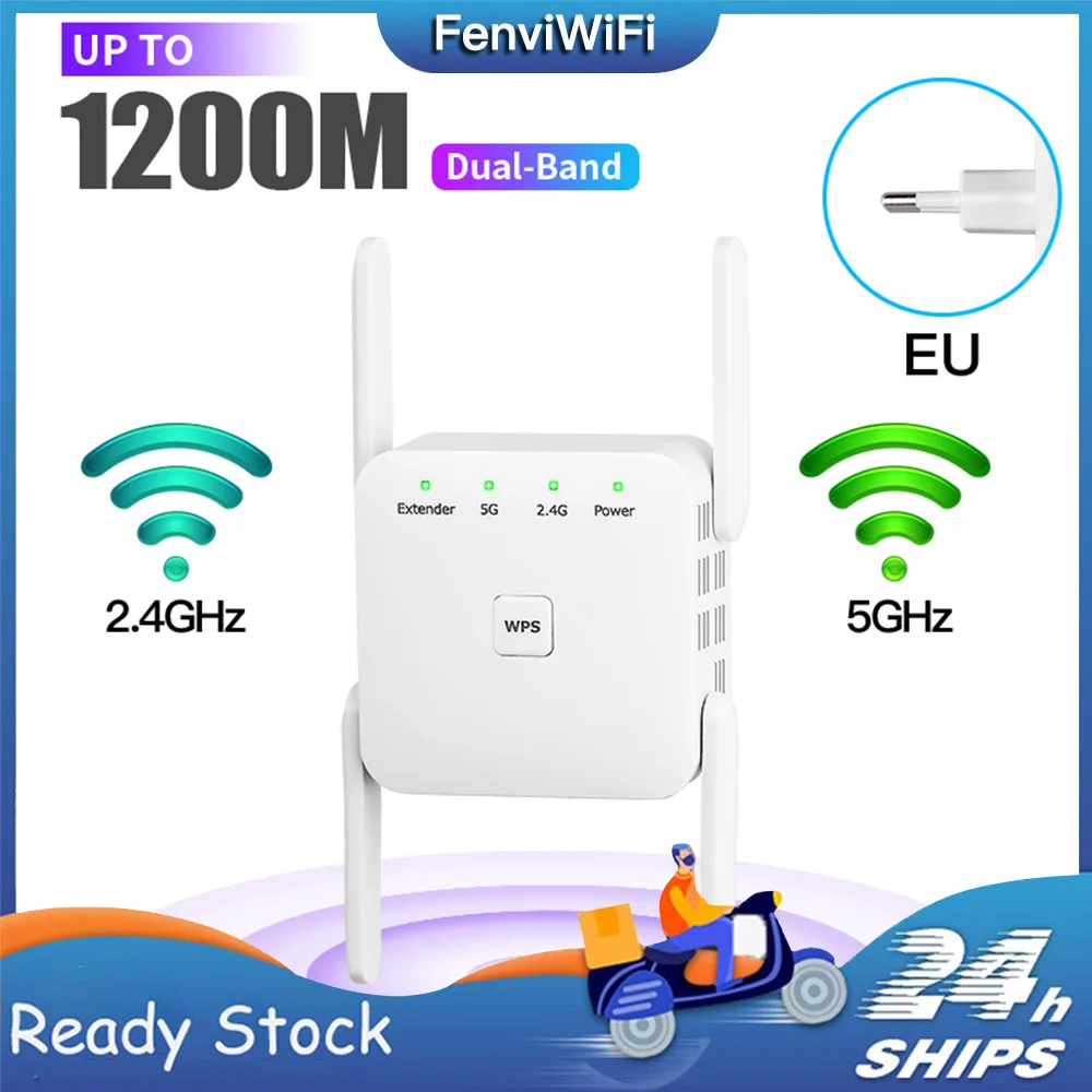 5G-Wifi-Repeater-2-4G-5Ghz-WiFi-Extender-1200Mbps-WiFi-Router-Amplifier ...