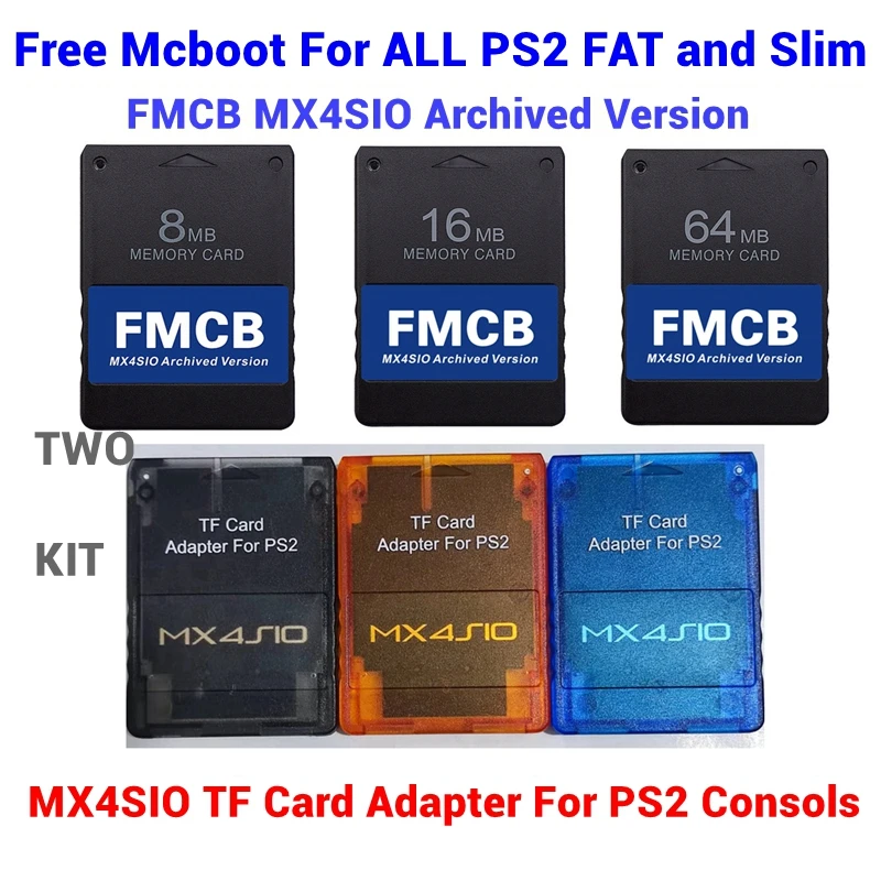 New Version MX4SIO SIO2SD MC2SIO SD TF Card Adapter for all PS2 ...