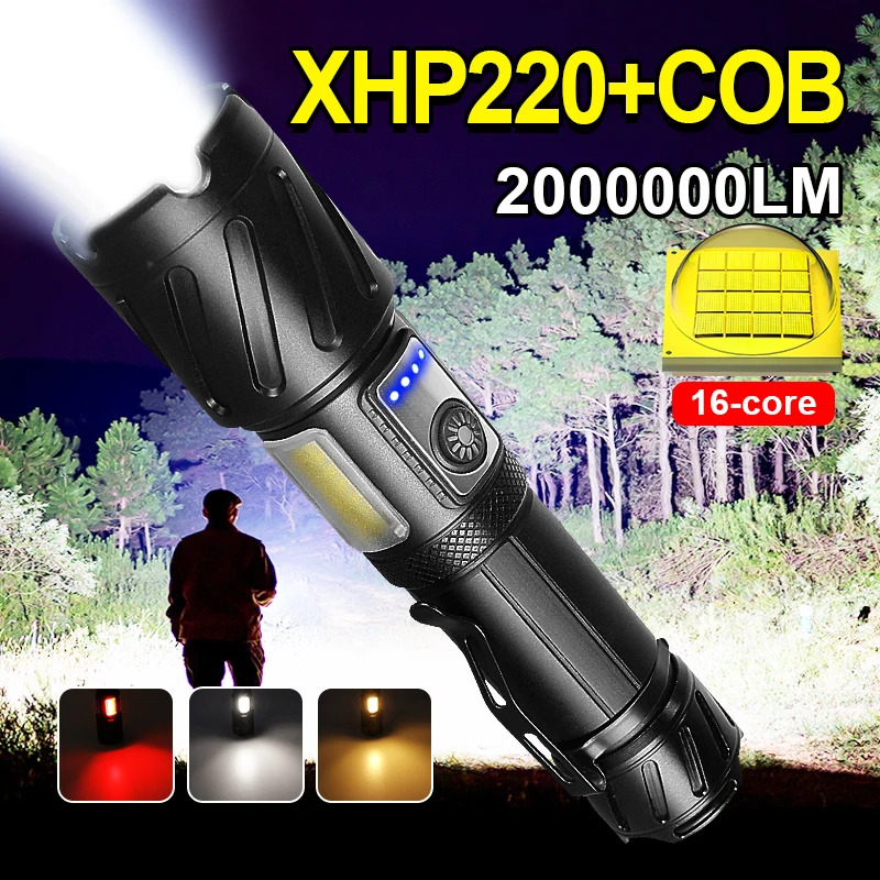 Xhp160 Powerful Led Flashlight | Xhp160 Waterproof Flashlight | Flash ...
