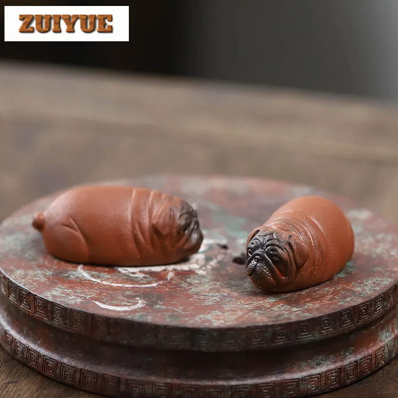 Handicrafts-Sausage-Dog-Purple-Clay-Tea-Pet-Aesthetic-Tea-Sculpture-Tea ...