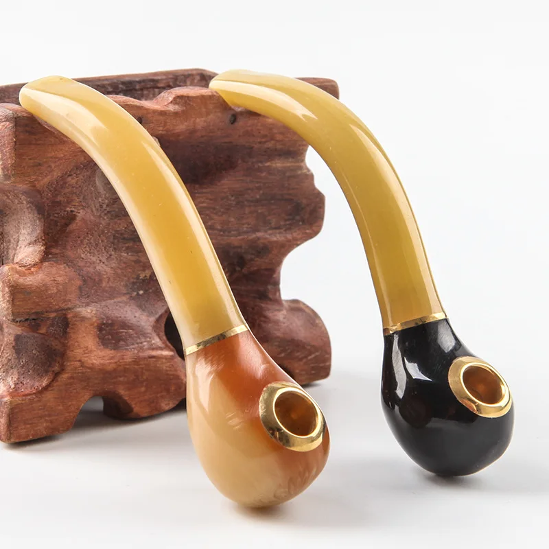 Resin-Tobacco-Pipe-Portable-Smoking-Pipe-Smoke-Mouthpiece-Cigarette ...