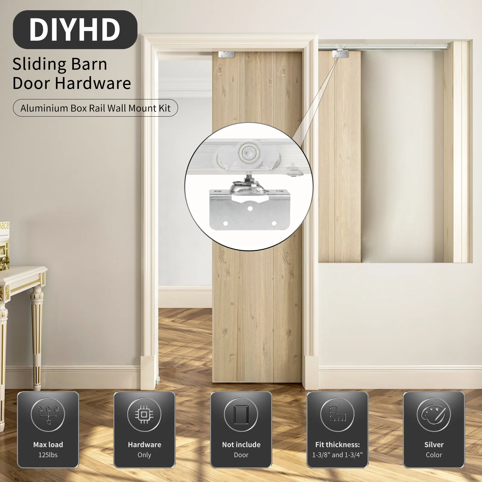 Interior Sliding Door Hardware Box Rail