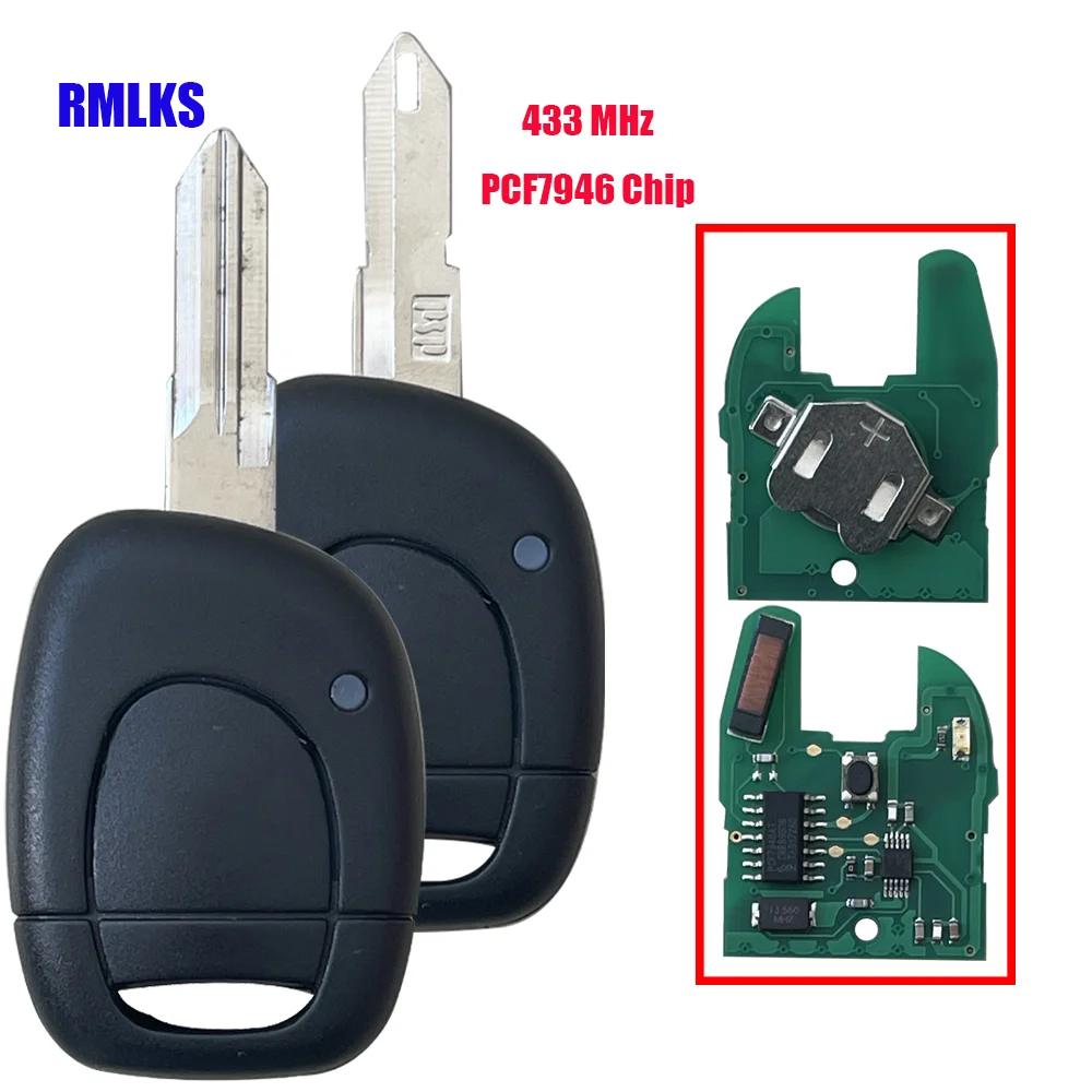 Remote Car Key 1 Button For Renault Clio II 2001 2002 2003 2004 2005 ...