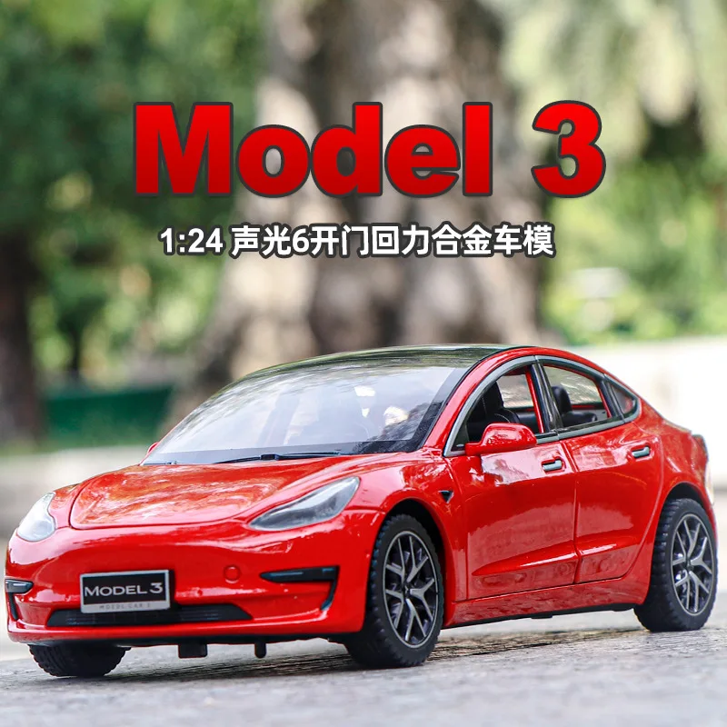 1-24-Tesla-Model-3-Metal-Alloy-Diecast-Toy-Car-Model-Sound-and-Light ...