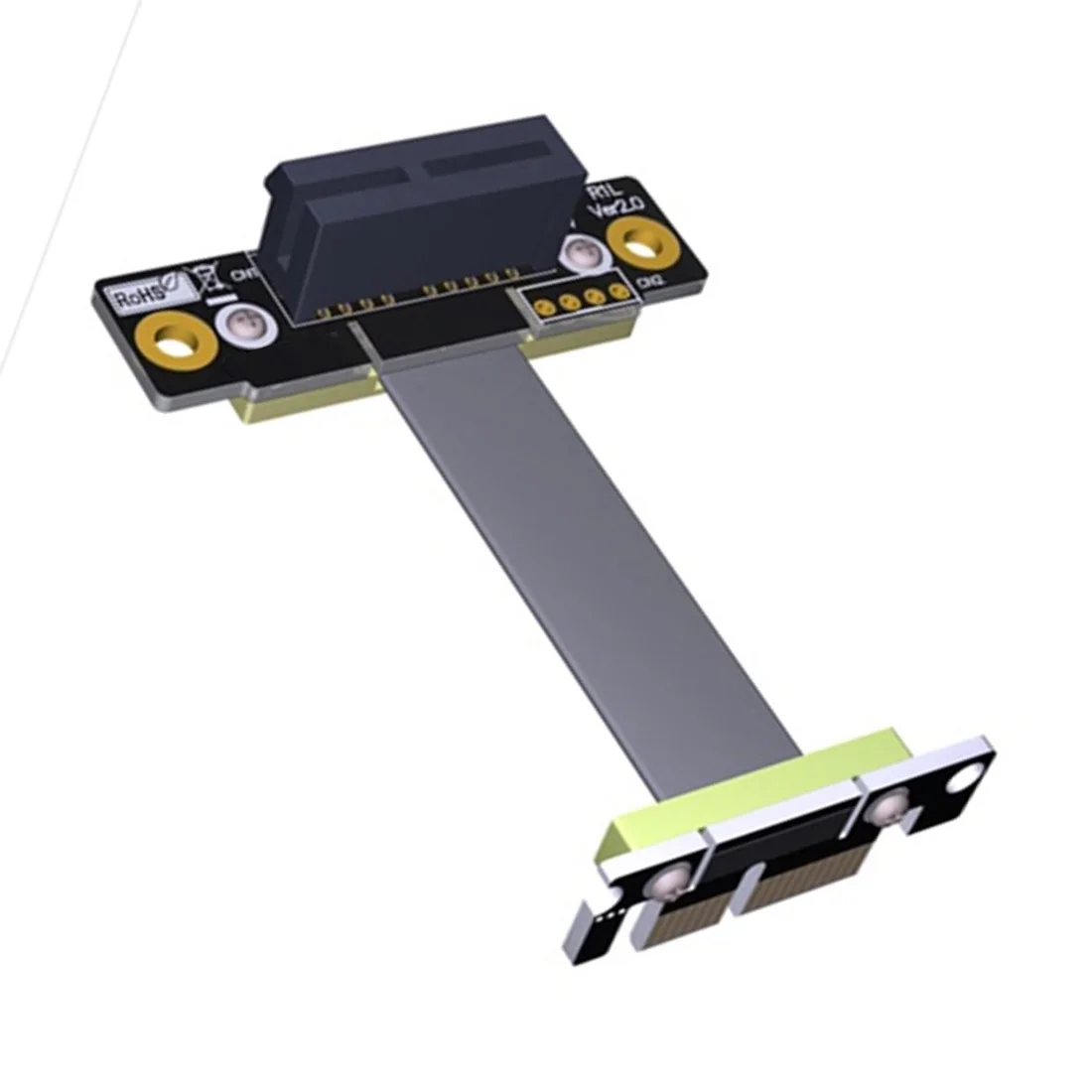 Pcie 3.0 ao cabo de extensão x1 r11sl duplo ângulo direito de 90 graus ...