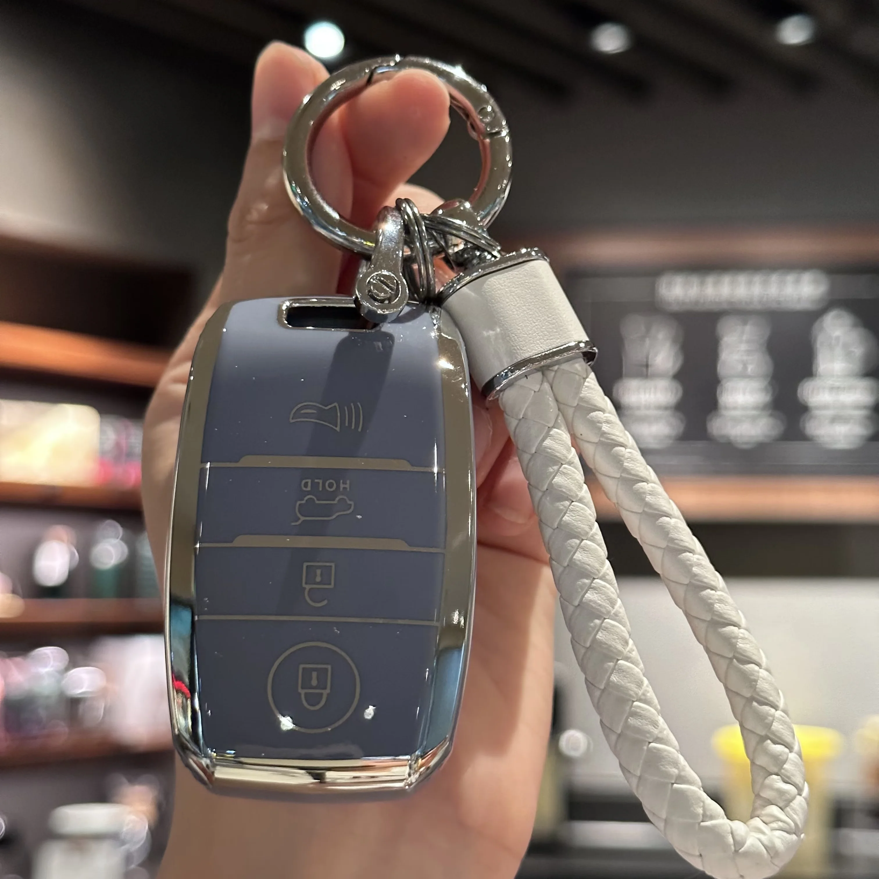 Key-Fob-Cover-with-Keychain-Lanyard-for-Kia-NIRO-Forte-Optima-Sorento ...