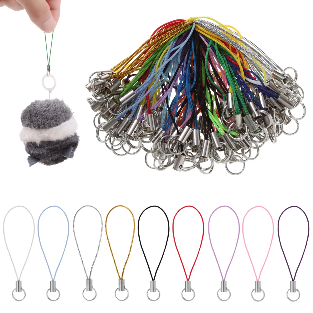 100Pcs-Wire-Cord-Mobile-Phone-Craft-Pendant-Lanyard-DIY-Handmade ...