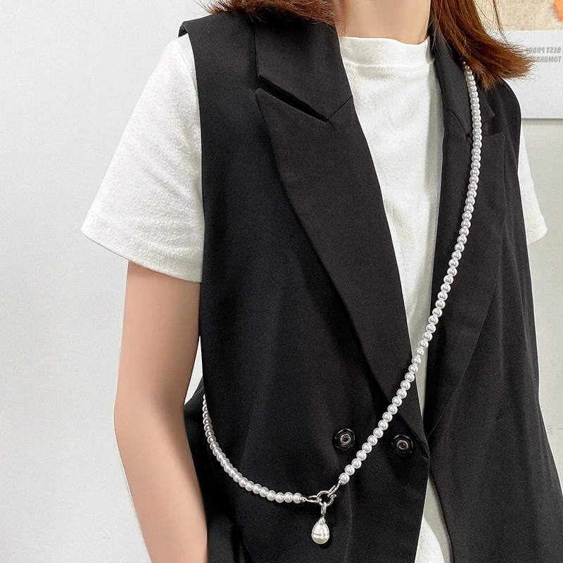 Korean-Statement-Pearls-Long-Necklace-For-Women-Personality-Chains-Big ...