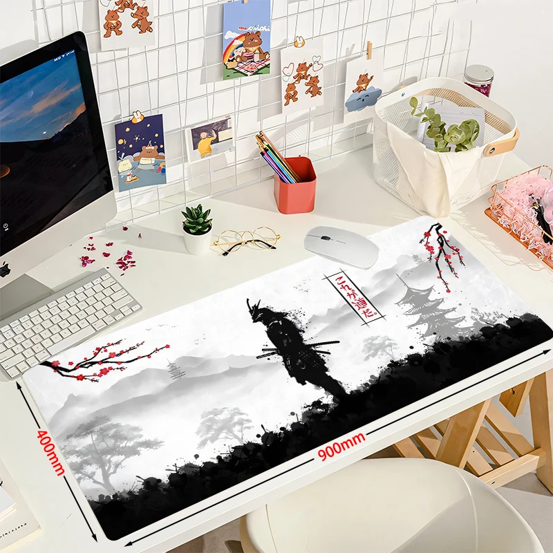 JSYSMYGS-Game-Mouse-Pad-Japanese-Samurai-Ink-Drawing-Knife-Drawing ...