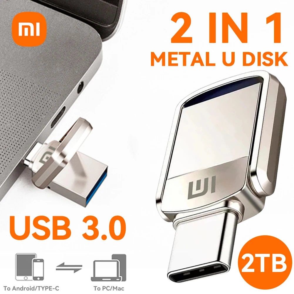 Xiaomi-unidad-Flash-USB-3-0-Original-Pendrive-de-Metal-de-alta ...