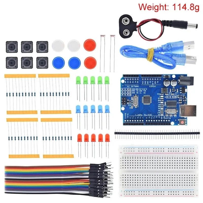 DIY-Electronic-Starter-Kit-for-UNO-R3-Arduino-Circuit-Board-Electronics ...