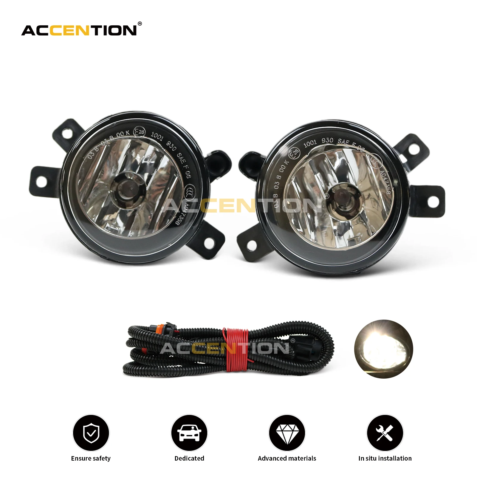 Front-Bumper-Fog-Light-With-Bulbs-Fog-Lamp-63172993525-63172993526-For ...