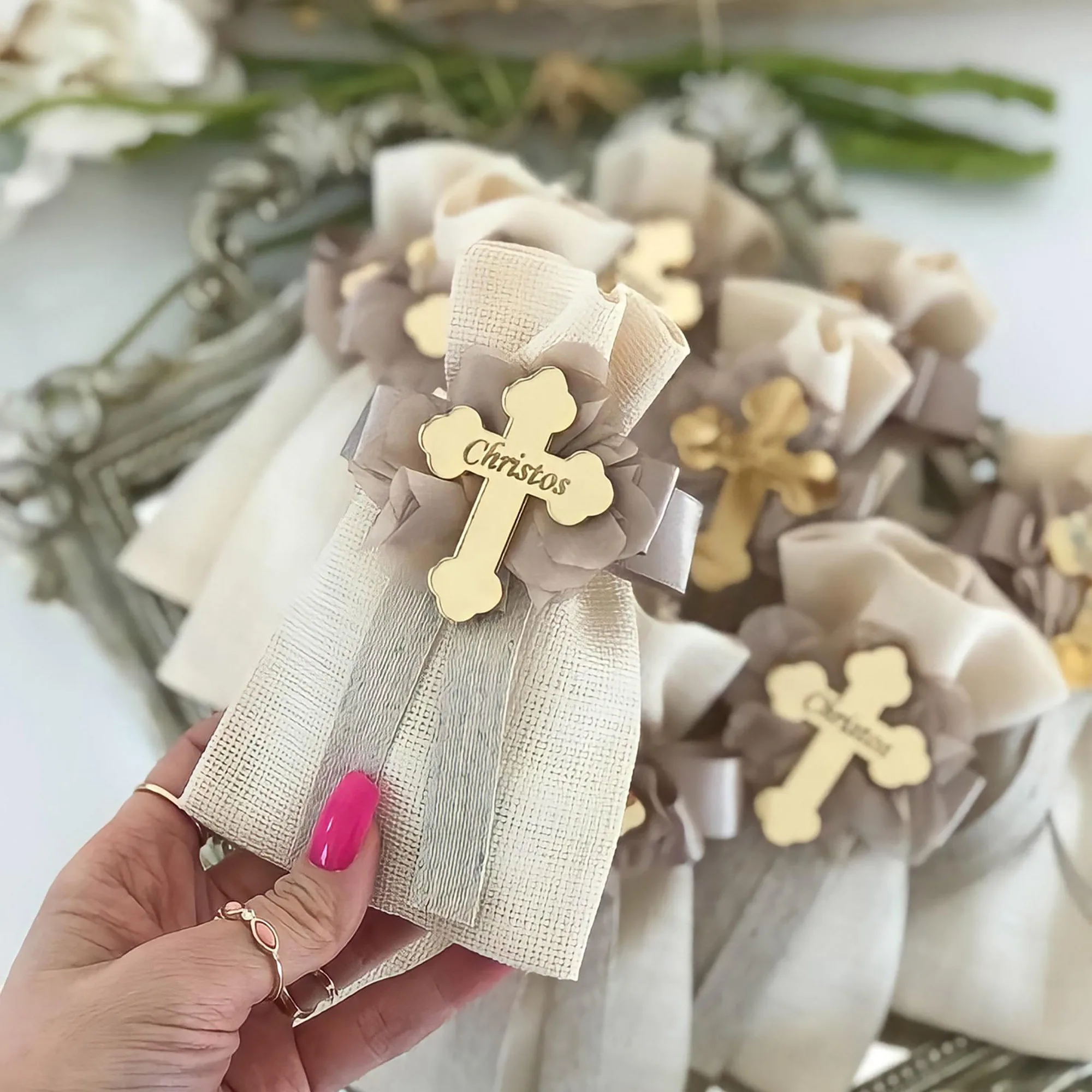 50pcs-Personalized-Baptism-Acrylic-Laser-Cutting-Cross-First-Communion ...