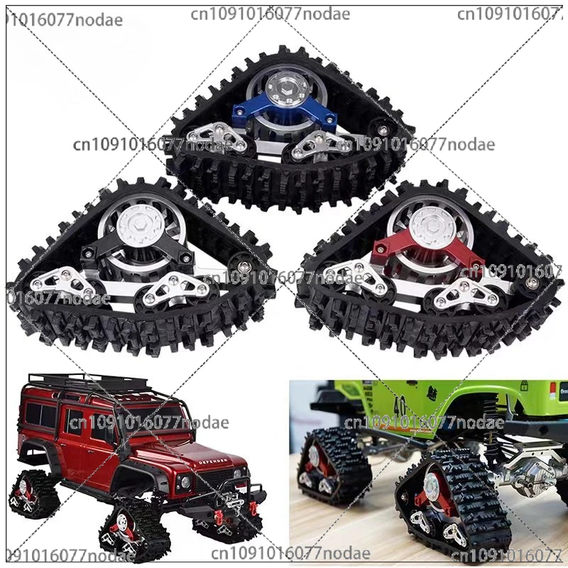 4PCS Aluminum All-Terrain Tracks Wheels Snow Tires Set for Traxxas TRX4 ...